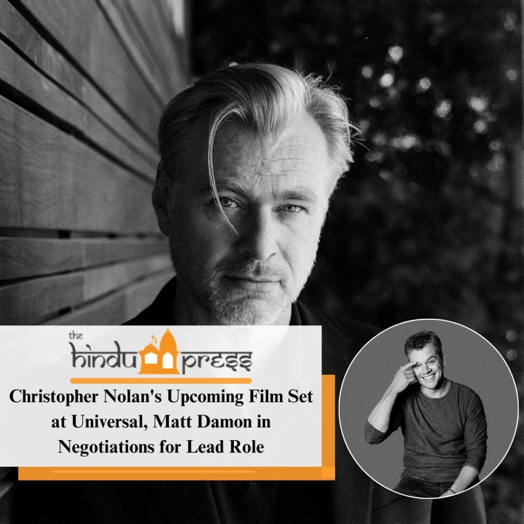 Christopher Nolan’s Upcoming Film Set at Universal, Matt Damon in ...